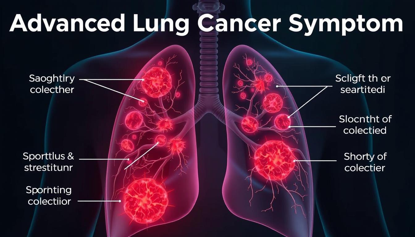 Sinais de câncer de pulmão em estágio avançado